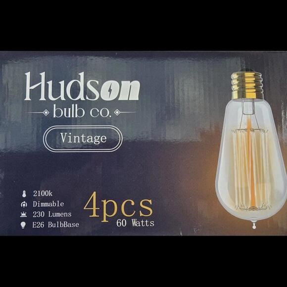 Accents | Hudson Bulb Co Warm White Vintage Dimmable Light Edison Bulbs ...